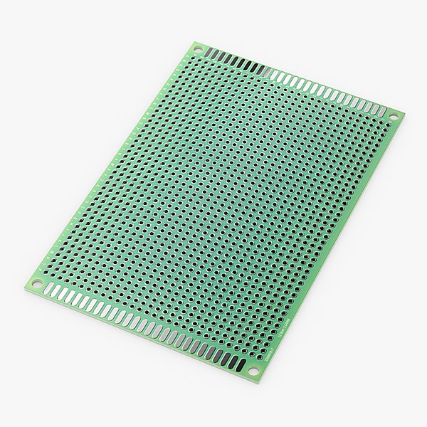 modelo 3d Electrónica Perfboard 120x80mm - TurboSquid 2156038