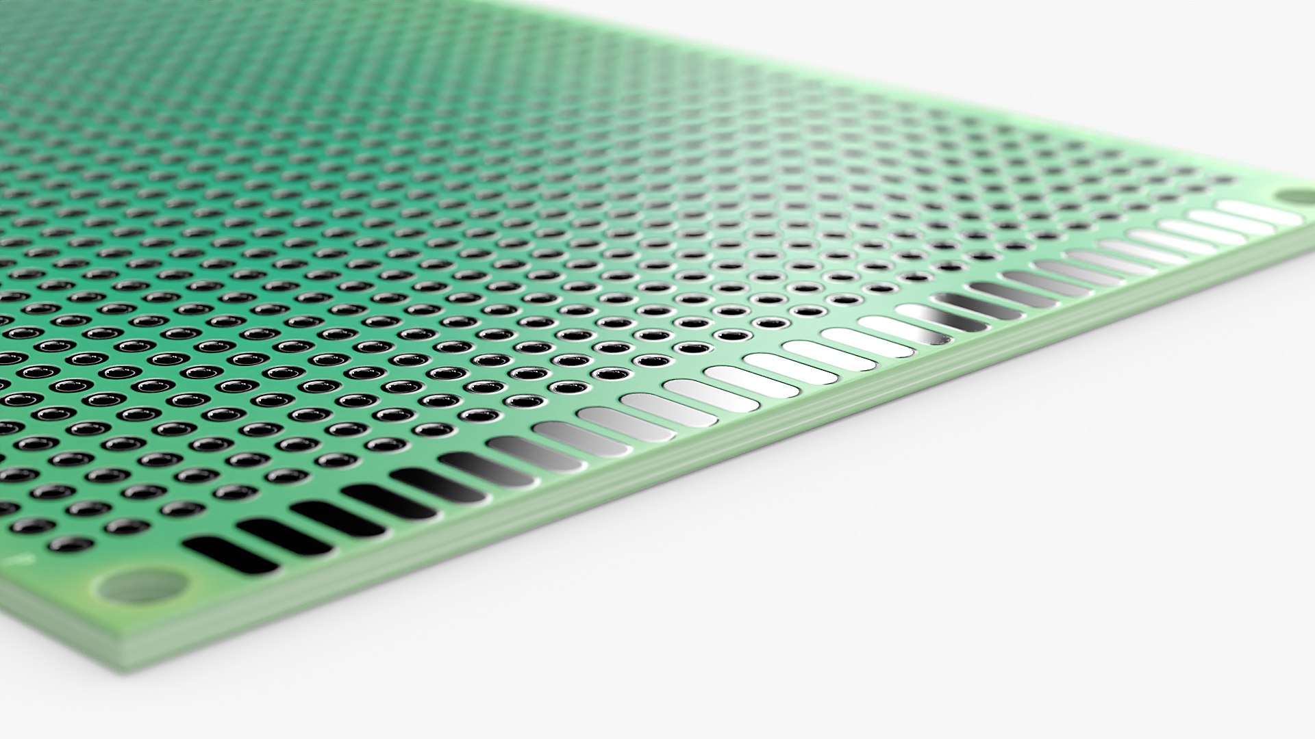 3D Model Electronics Perfboard 120x80mm - TurboSquid 2156038