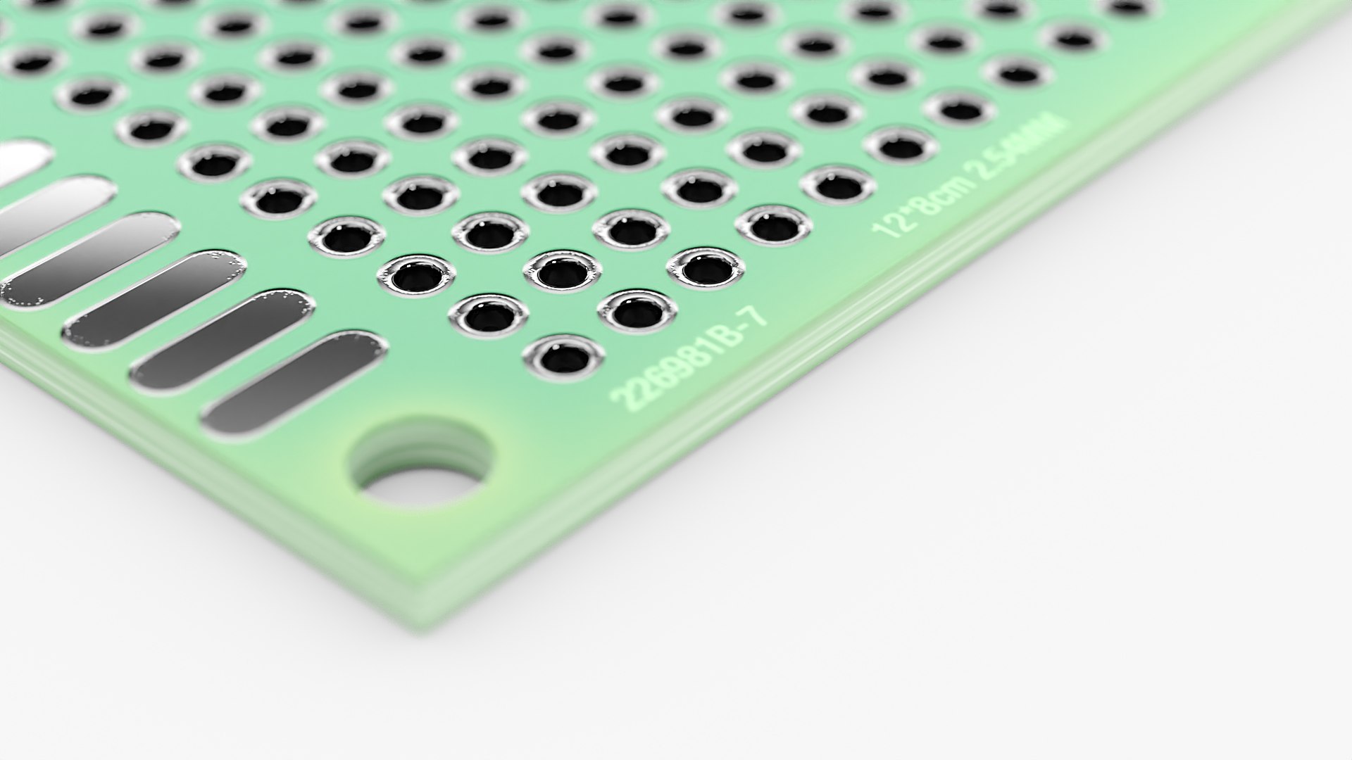 3D Model Electronics Perfboard 120x80mm - TurboSquid 2156038