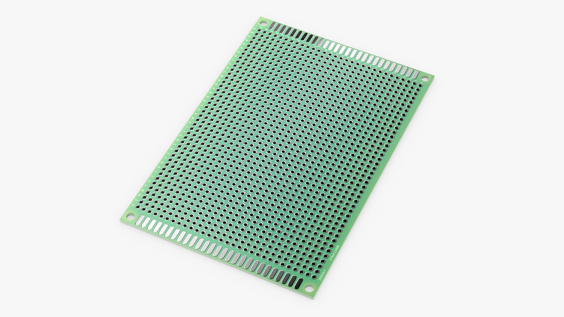 3D Model Electronics Perfboard 120x80mm - TurboSquid 2156038
