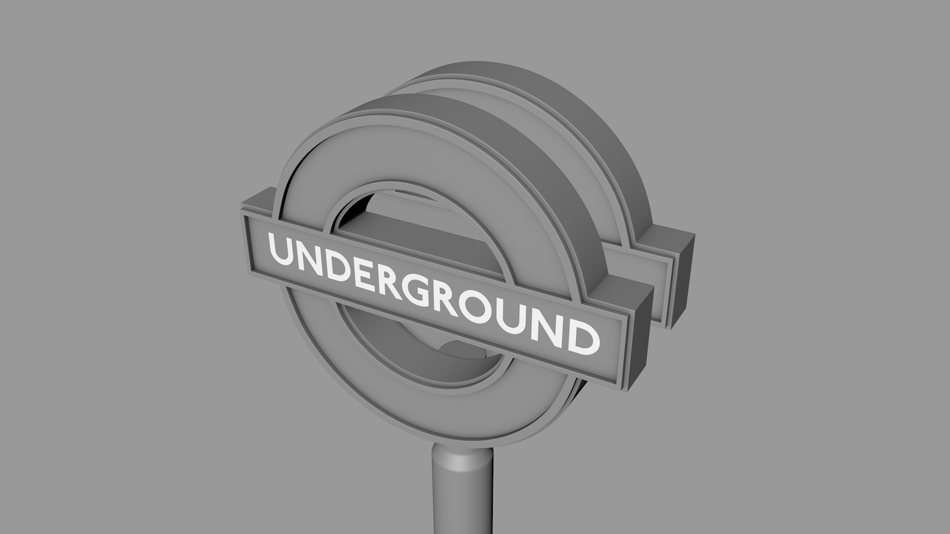 3D Model Underground Sign - TurboSquid 1853573