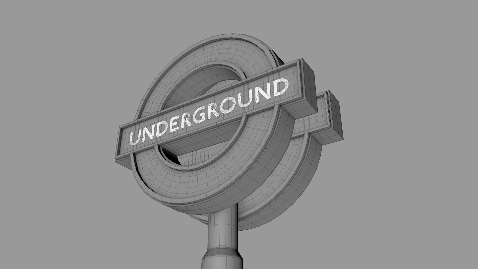 3D Model Underground Sign - TurboSquid 1853573