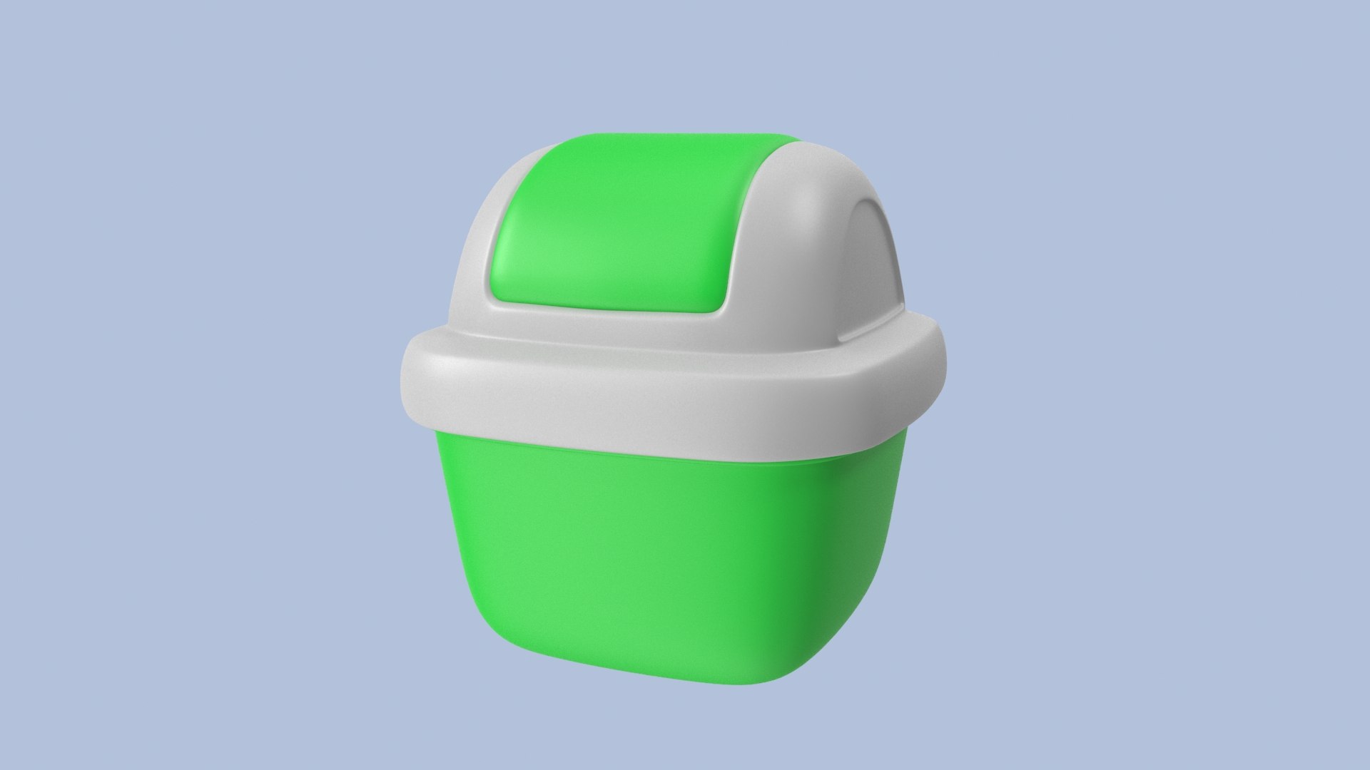 3D Garbage Bin Cartoon Style Model - TurboSquid 2101239