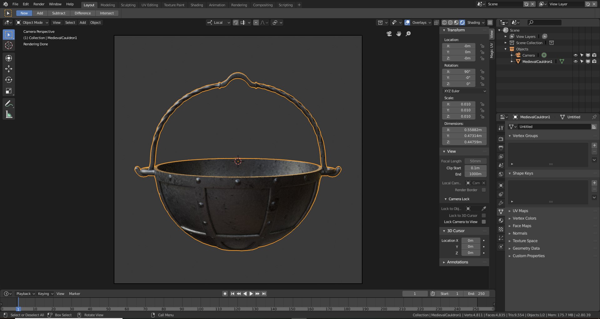 3D Medieval Cauldron 1 Model - TurboSquid 1367664