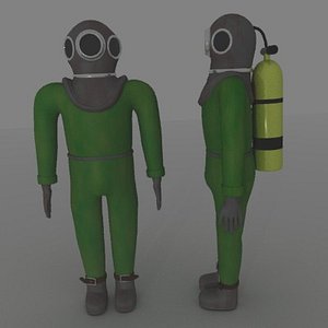 Diver 3D Models for Download | TurboSquid