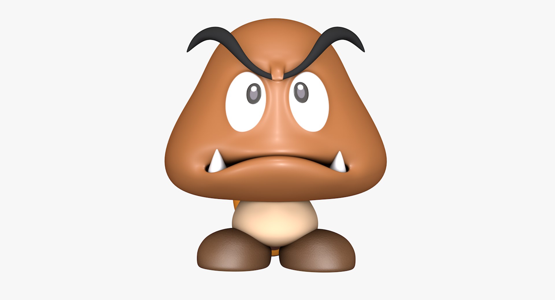 Tail Goomba Super Mario 3D Model - TurboSquid 1366524
