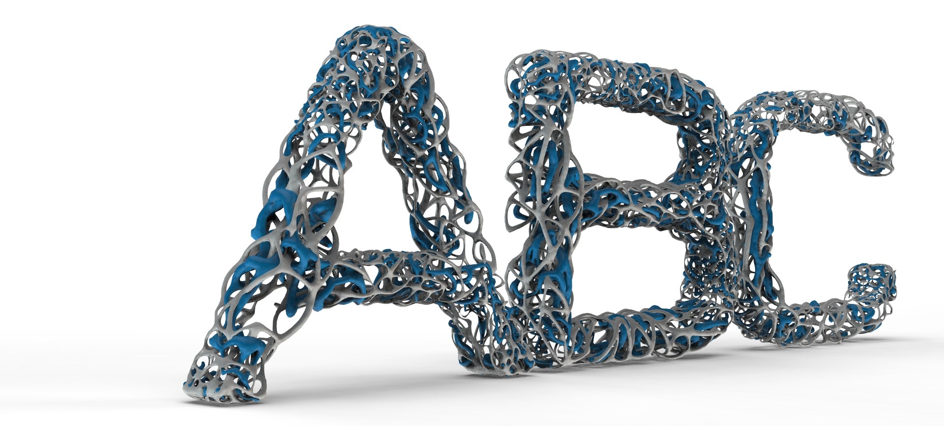 Fonts Dual Mesh Letter 3D Model - TurboSquid 1352989