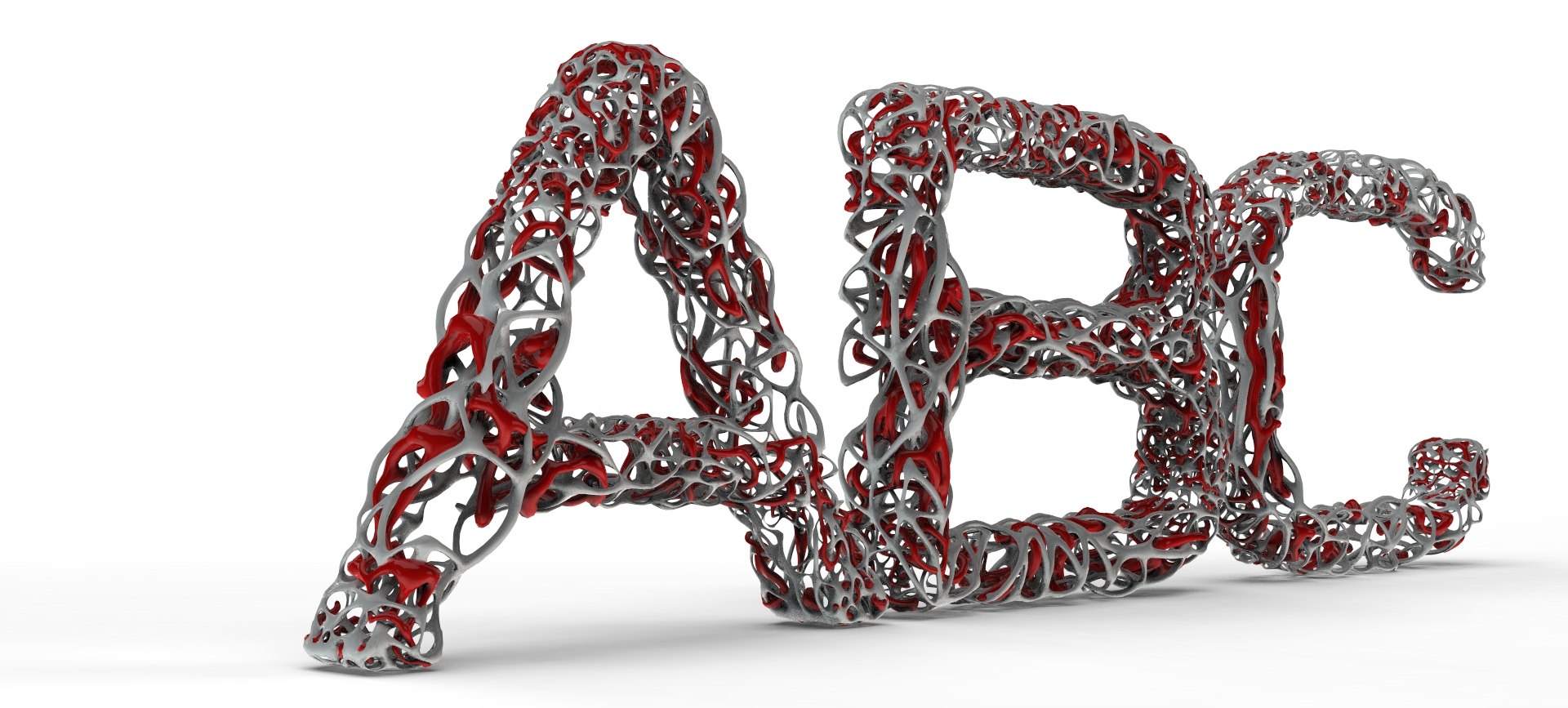 Fonts Dual Mesh Letter 3D Model - TurboSquid 1352989