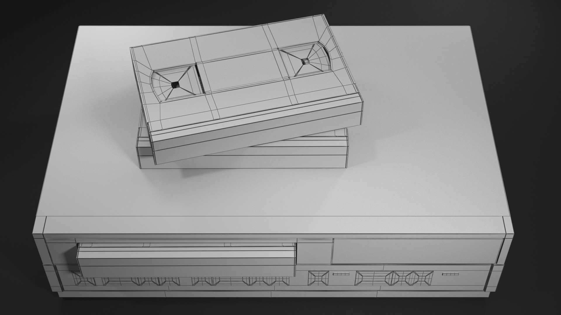 VCR Player And VHS Cassette 3D Model - TurboSquid 1861045