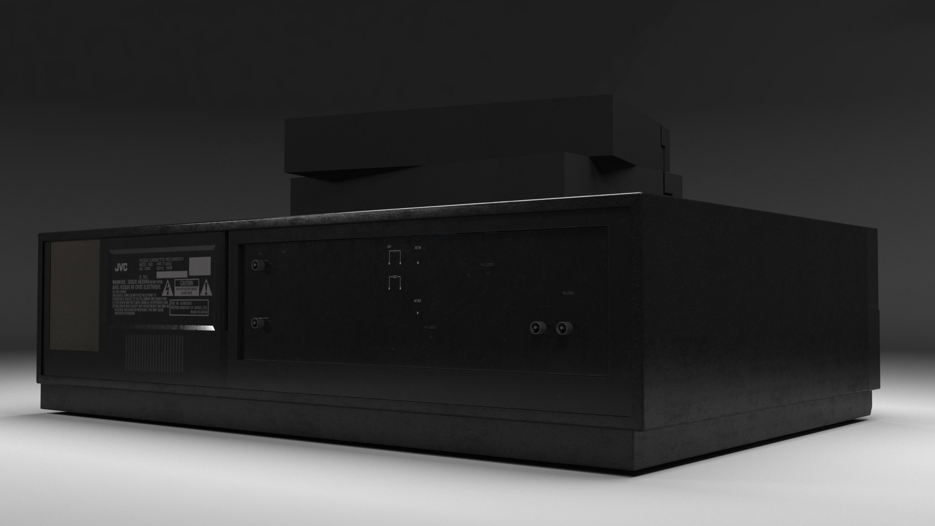 VCR Player And VHS Cassette 3D Model - TurboSquid 1861045