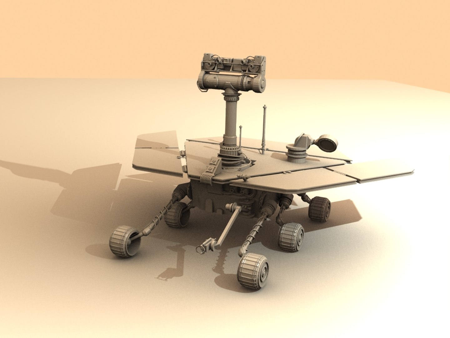 3d Resolution Mars Rover Model