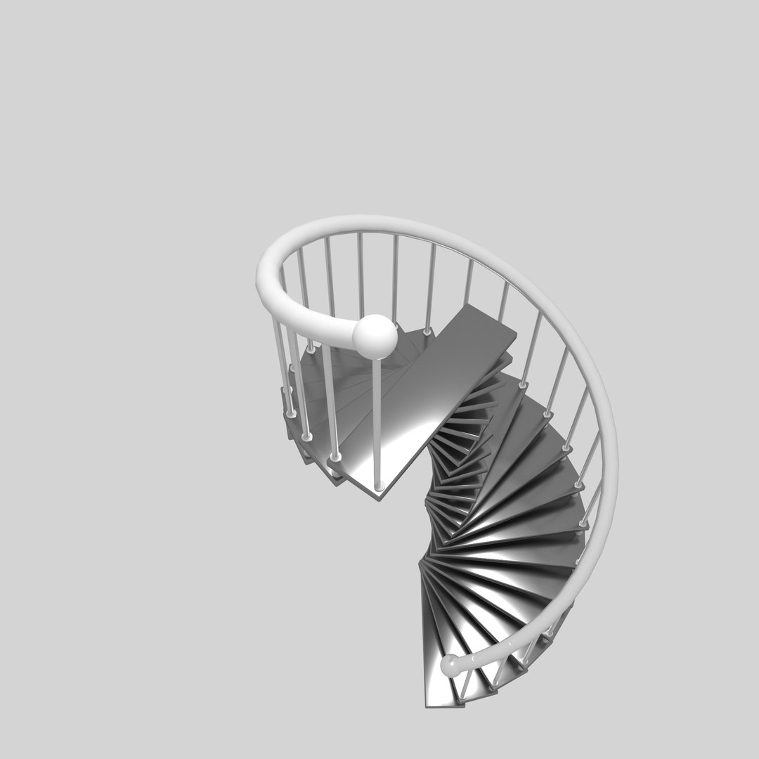 Spiral Stair 3D Model - TurboSquid 2249719
