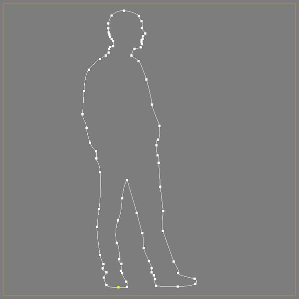 free silhouette looping animation 3d model