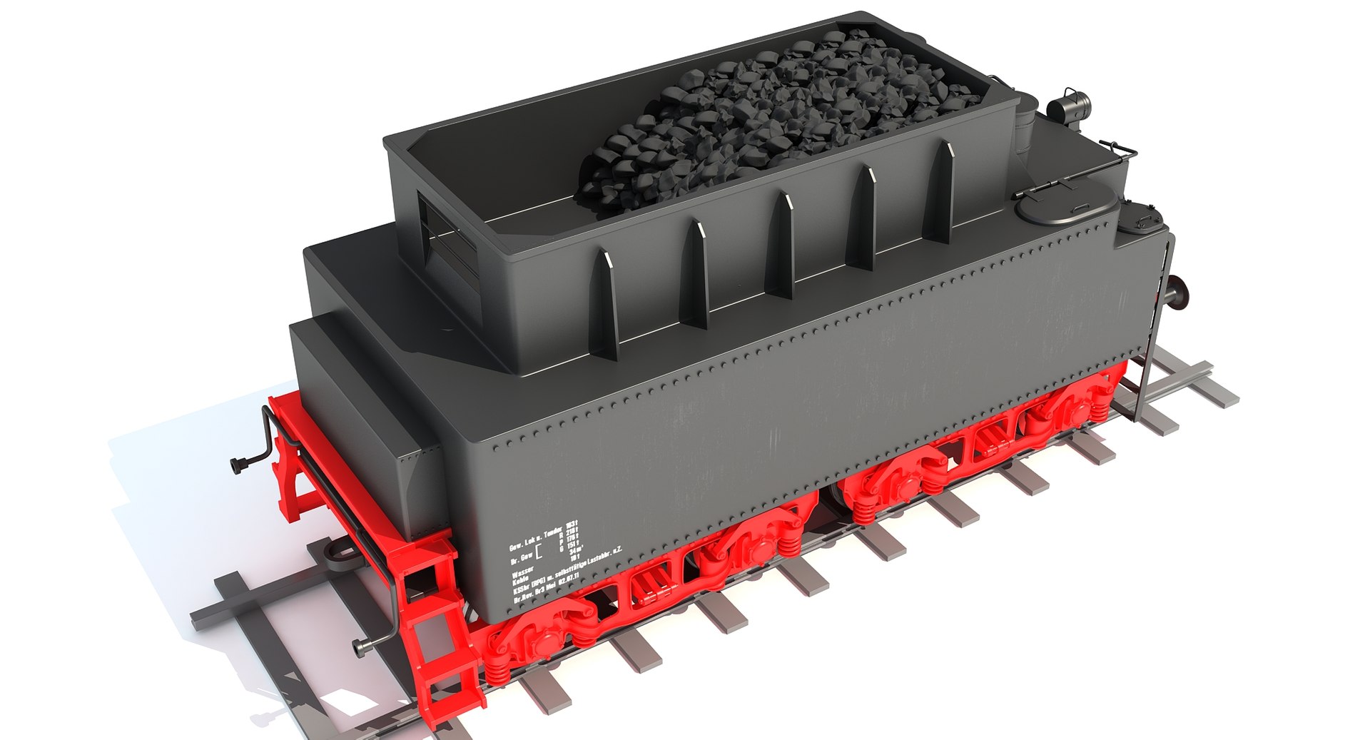 Coal Tender 3D Model - TurboSquid 1383080