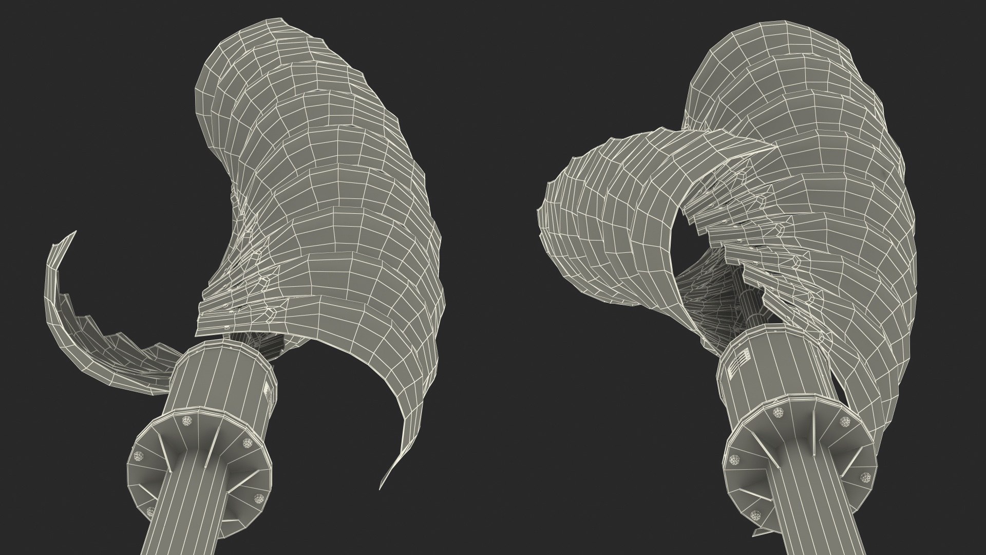 Helix Wind Turbine Model - TurboSquid 1477081