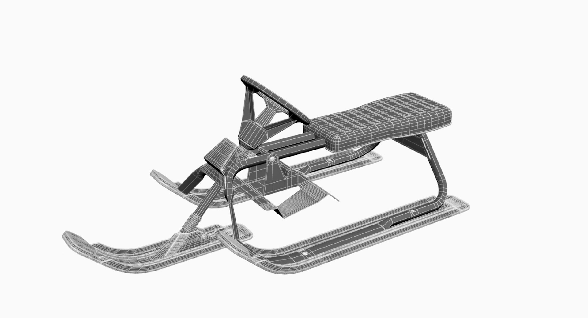 3D snow racer model - TurboSquid 1351787