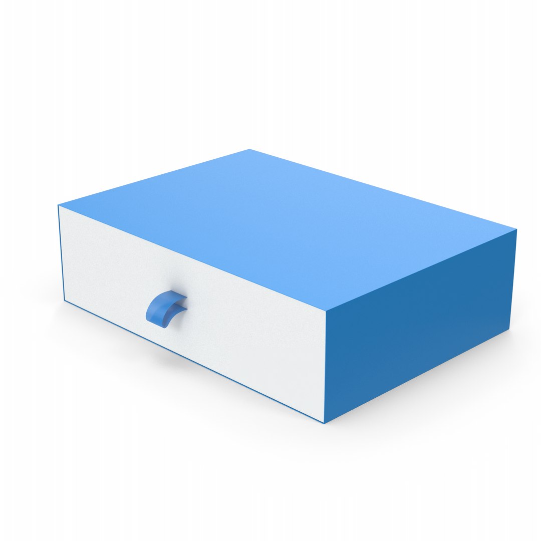 Blue Box Package 3D Model - TurboSquid 2188614