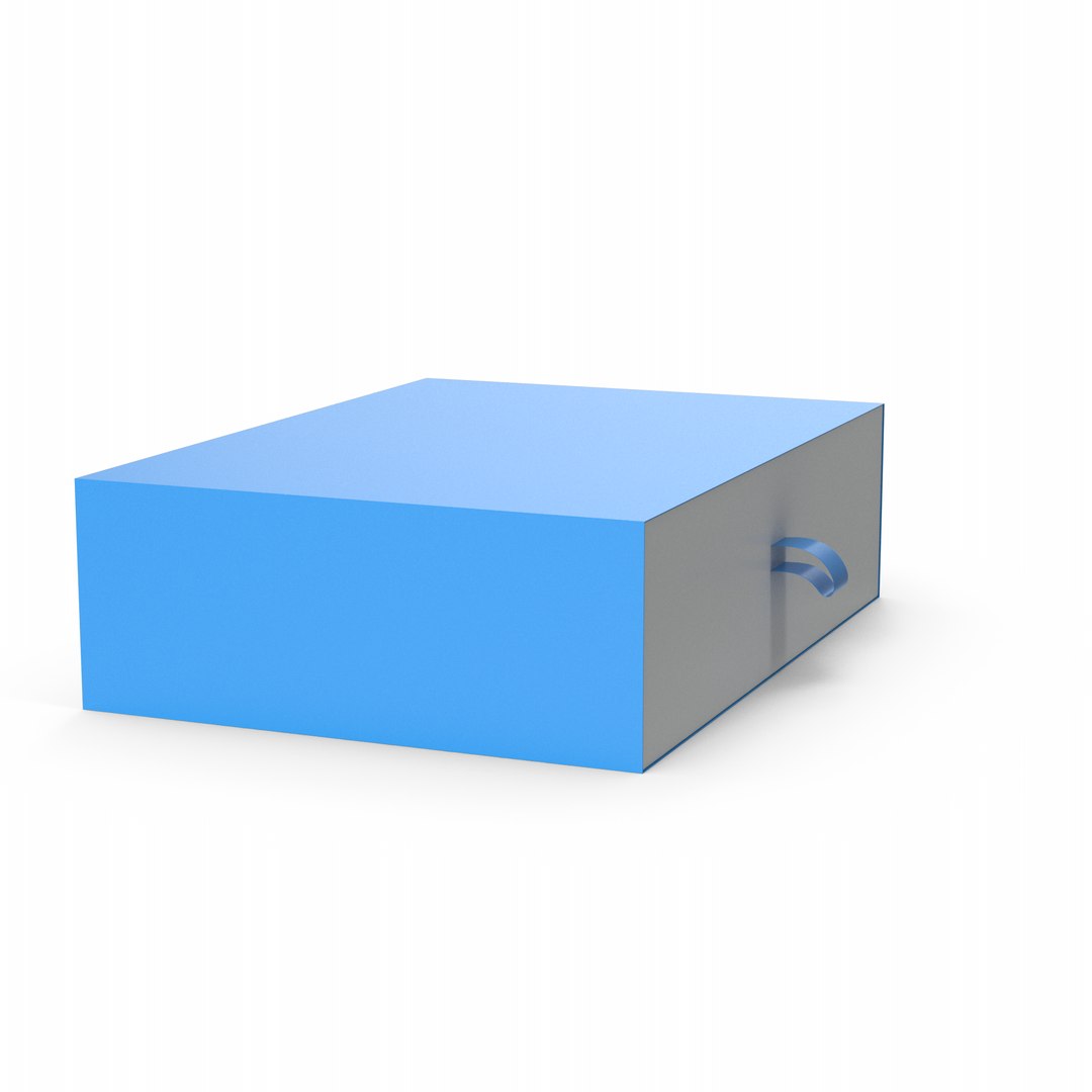 Blue Box Package 3D Model - TurboSquid 2188614