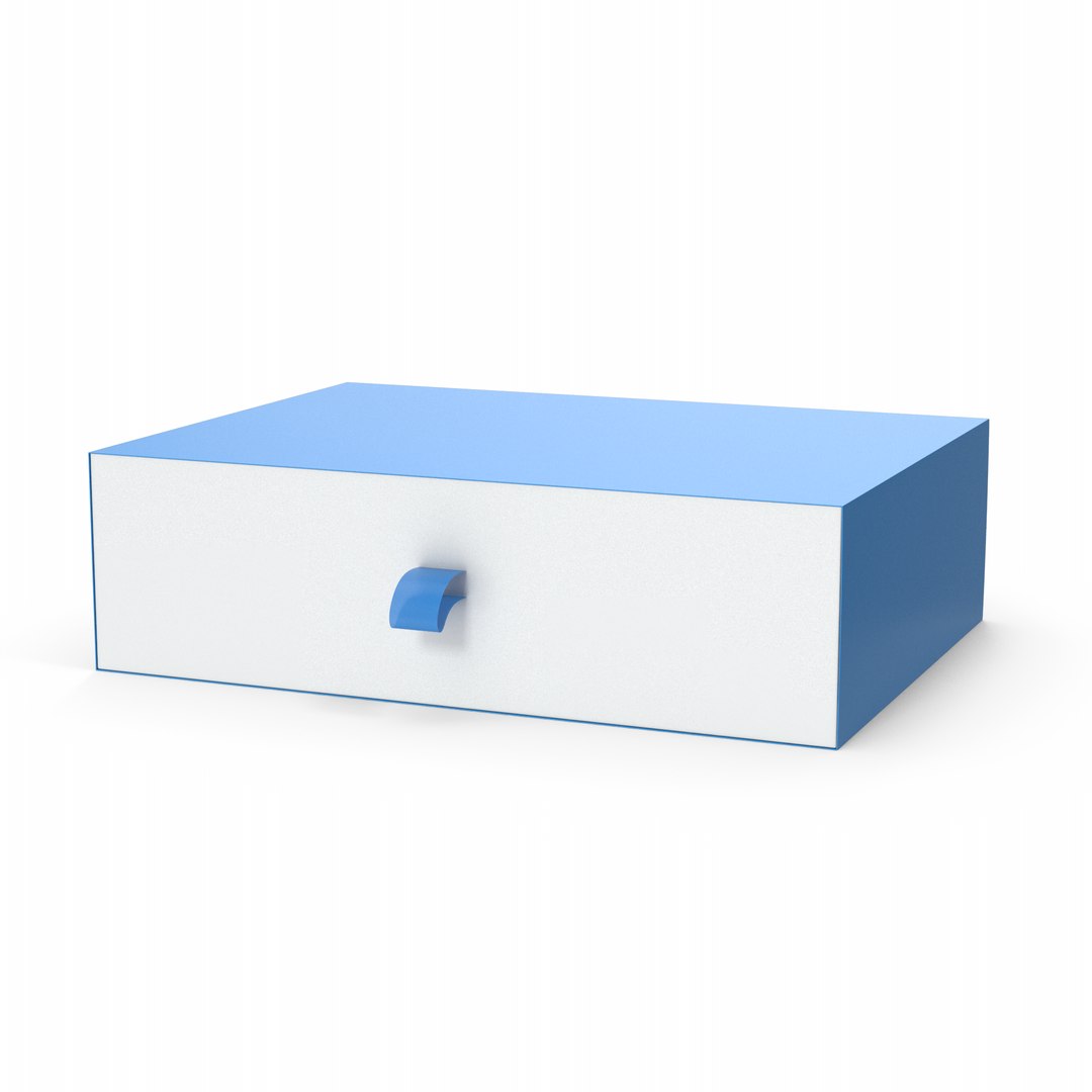 Blue Box Package 3D Model - TurboSquid 2188614