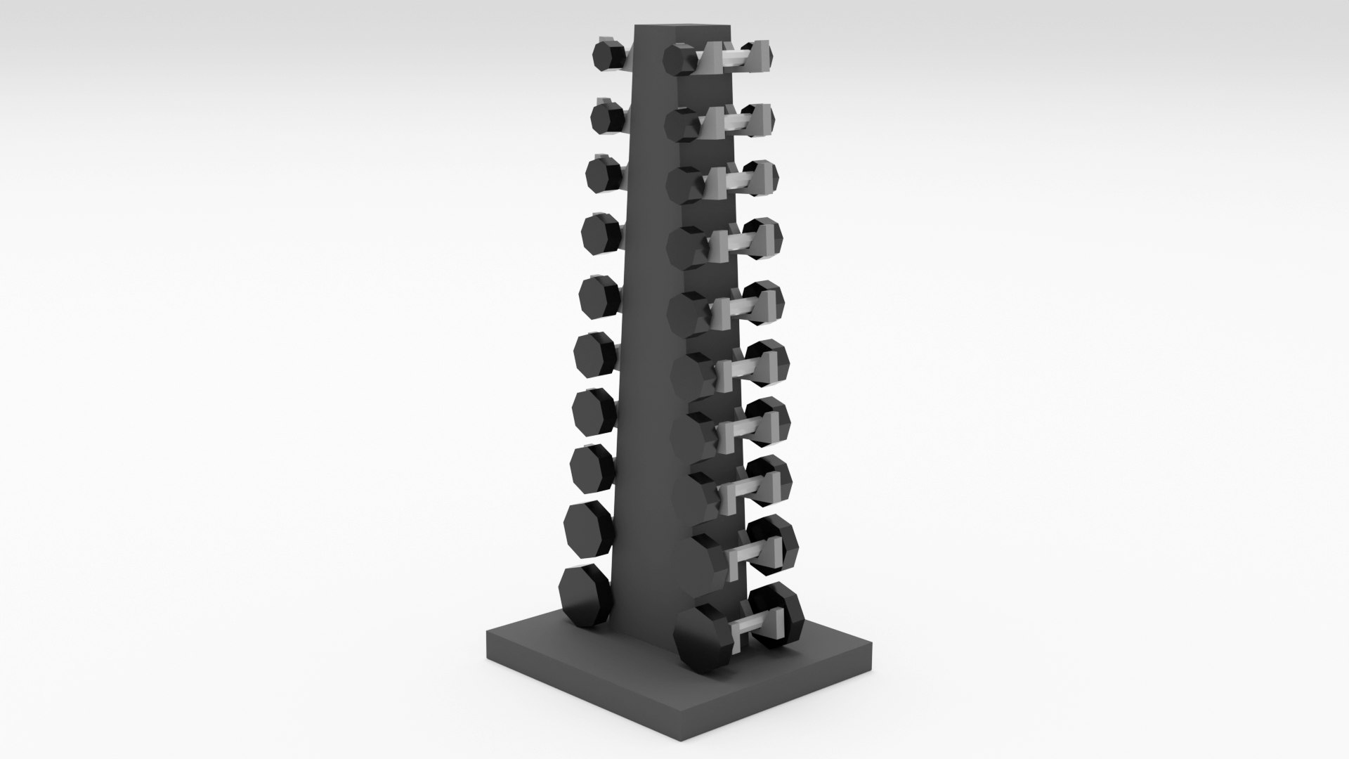 Low Poly Gym Equipment 3D Model - TurboSquid 2392122