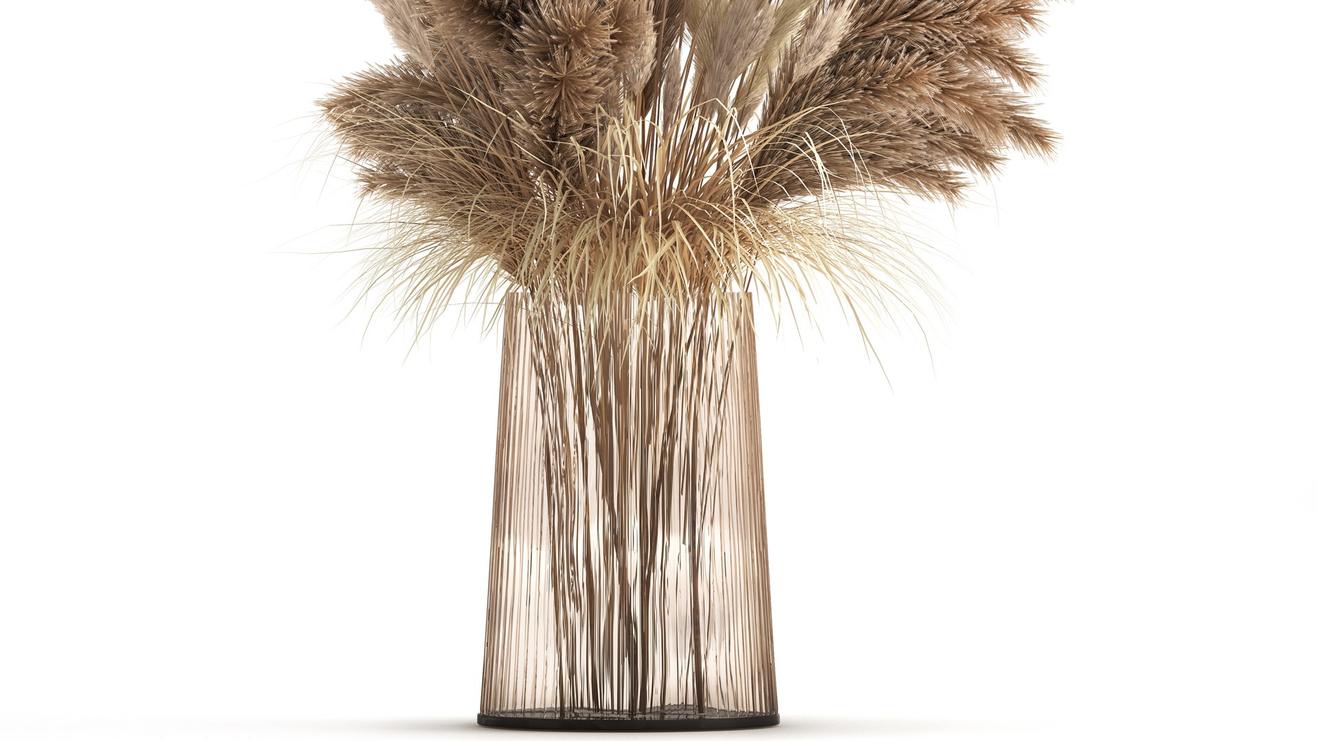Bouquet of dried white reeds in a Vase 146 3D model - TurboSquid 1775669