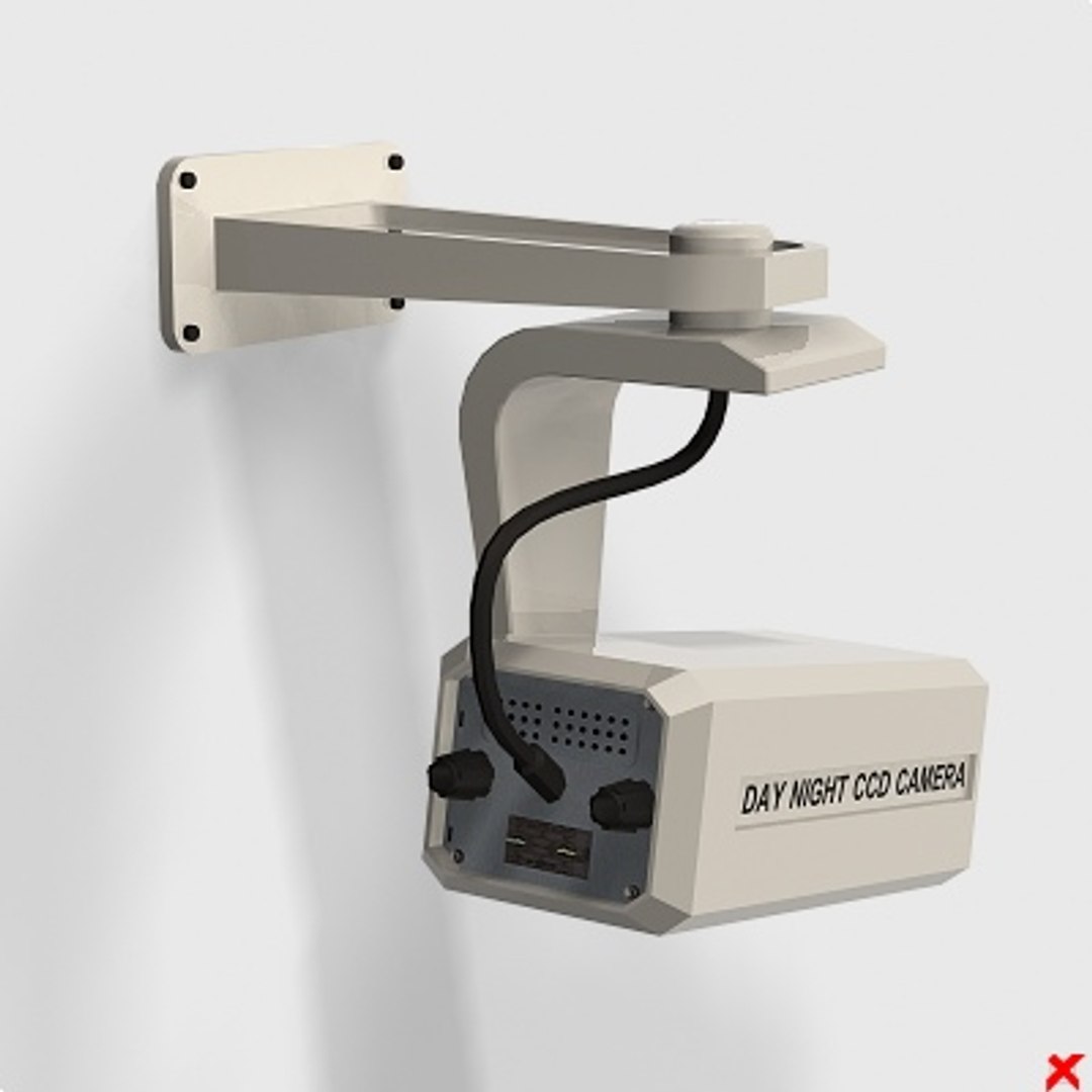 3d model of security camera