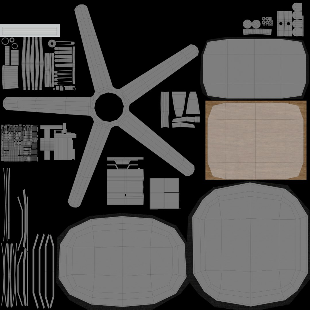 3D Model Drawing Table With Office Chair And Desk Lamp - TurboSquid 2193215