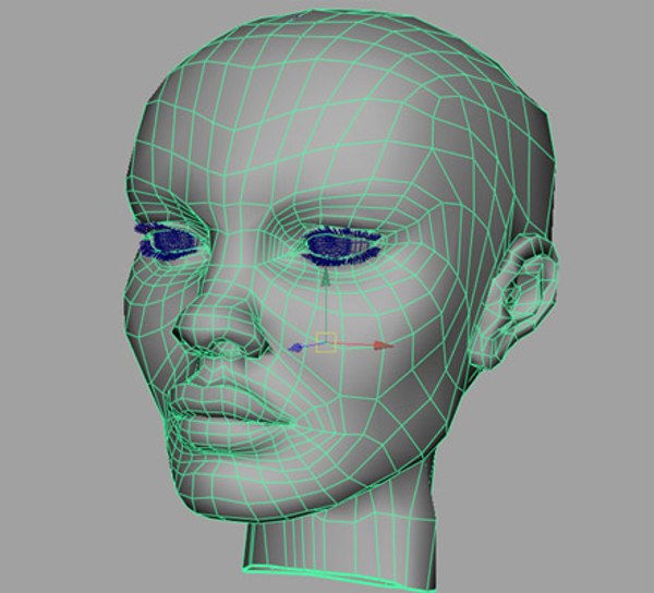 female character head face ma