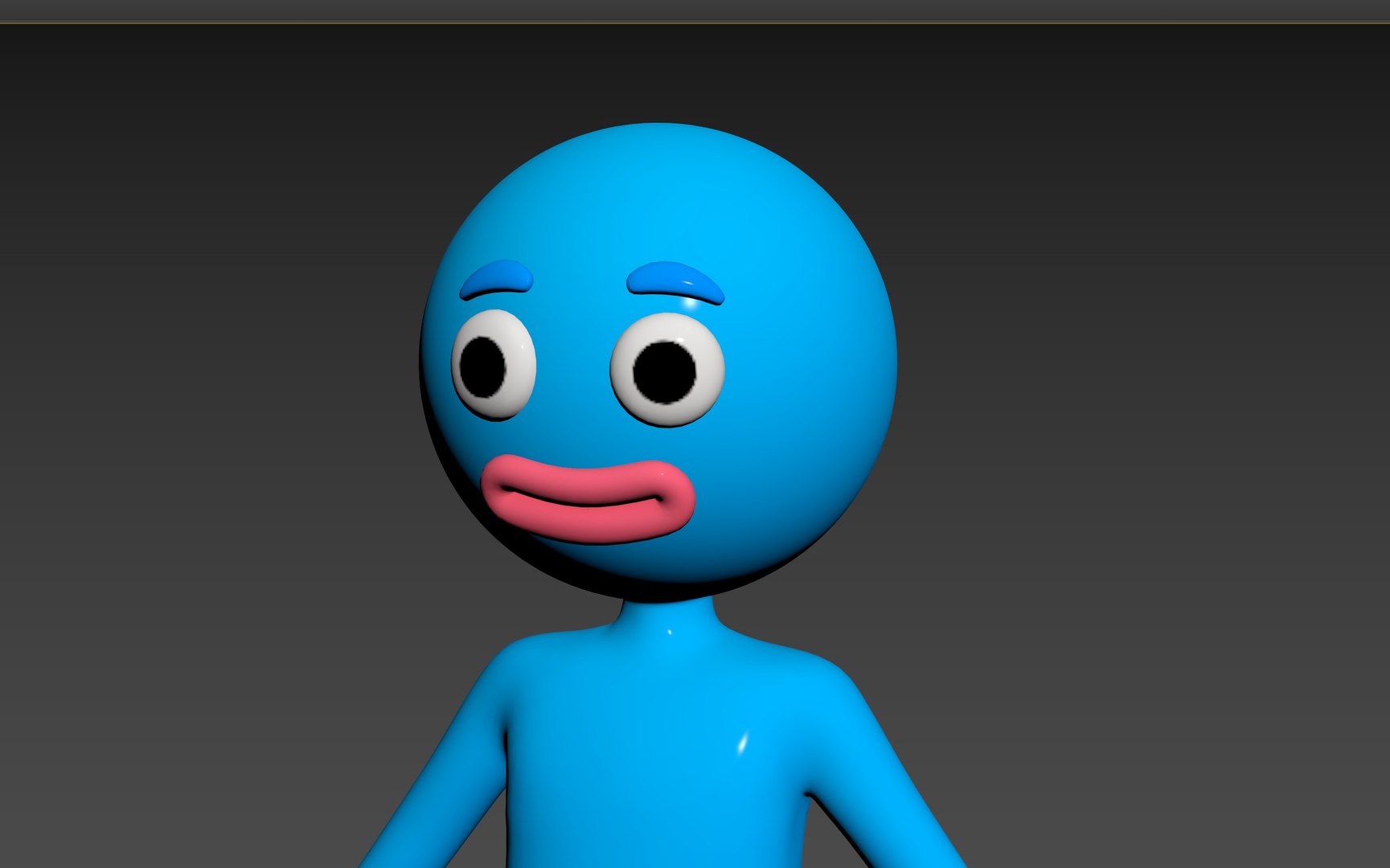 3D Character183 Rigged Blue Man model - TurboSquid 1907919