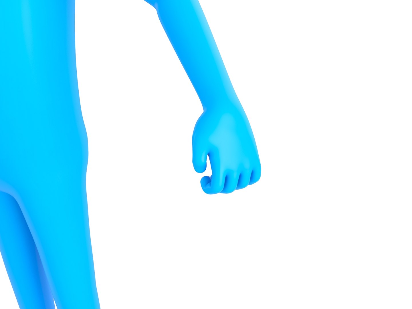 3D Character183 Rigged Blue Man model - TurboSquid 1907919