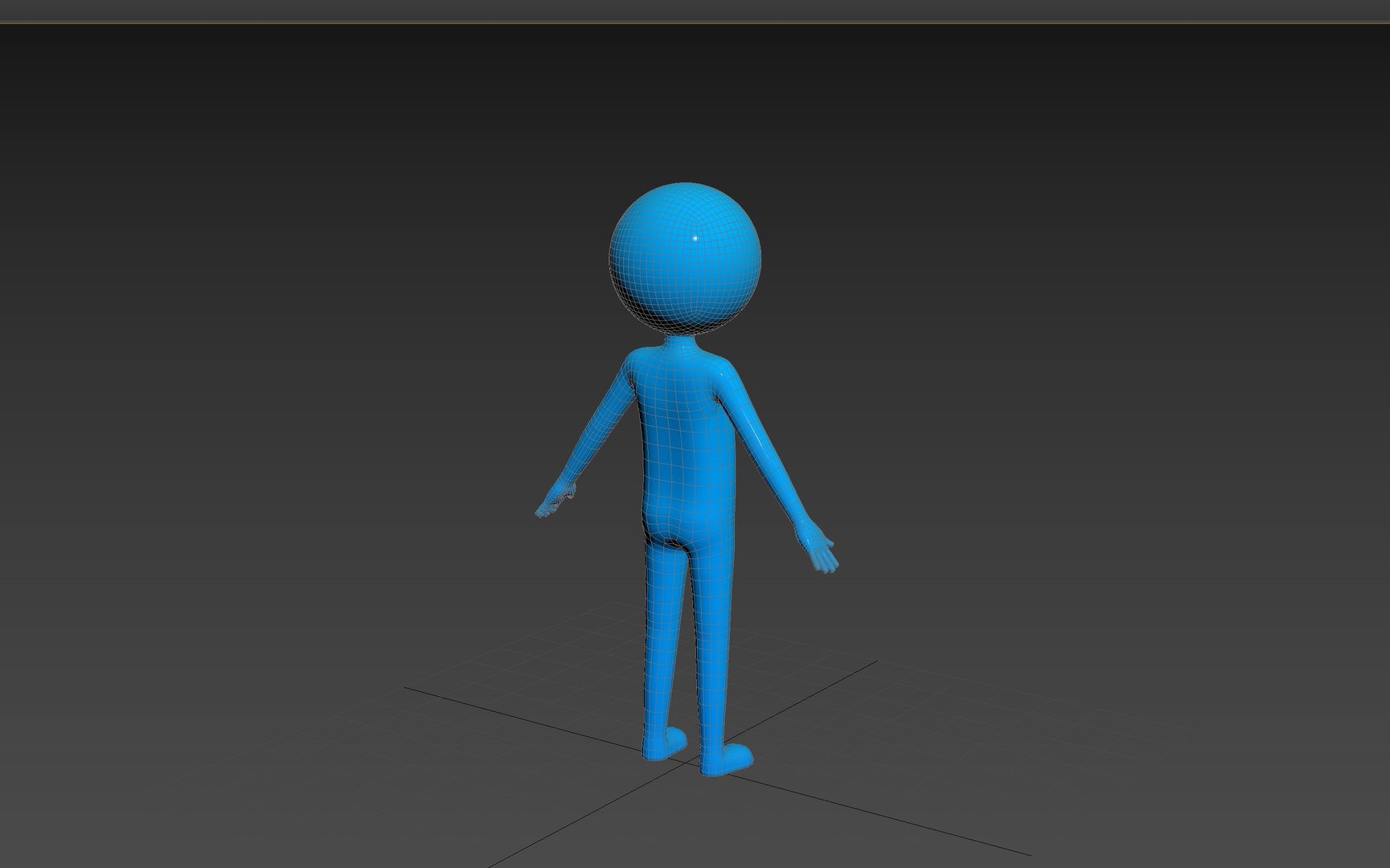 3D Character183 Rigged Blue Man model - TurboSquid 1907919