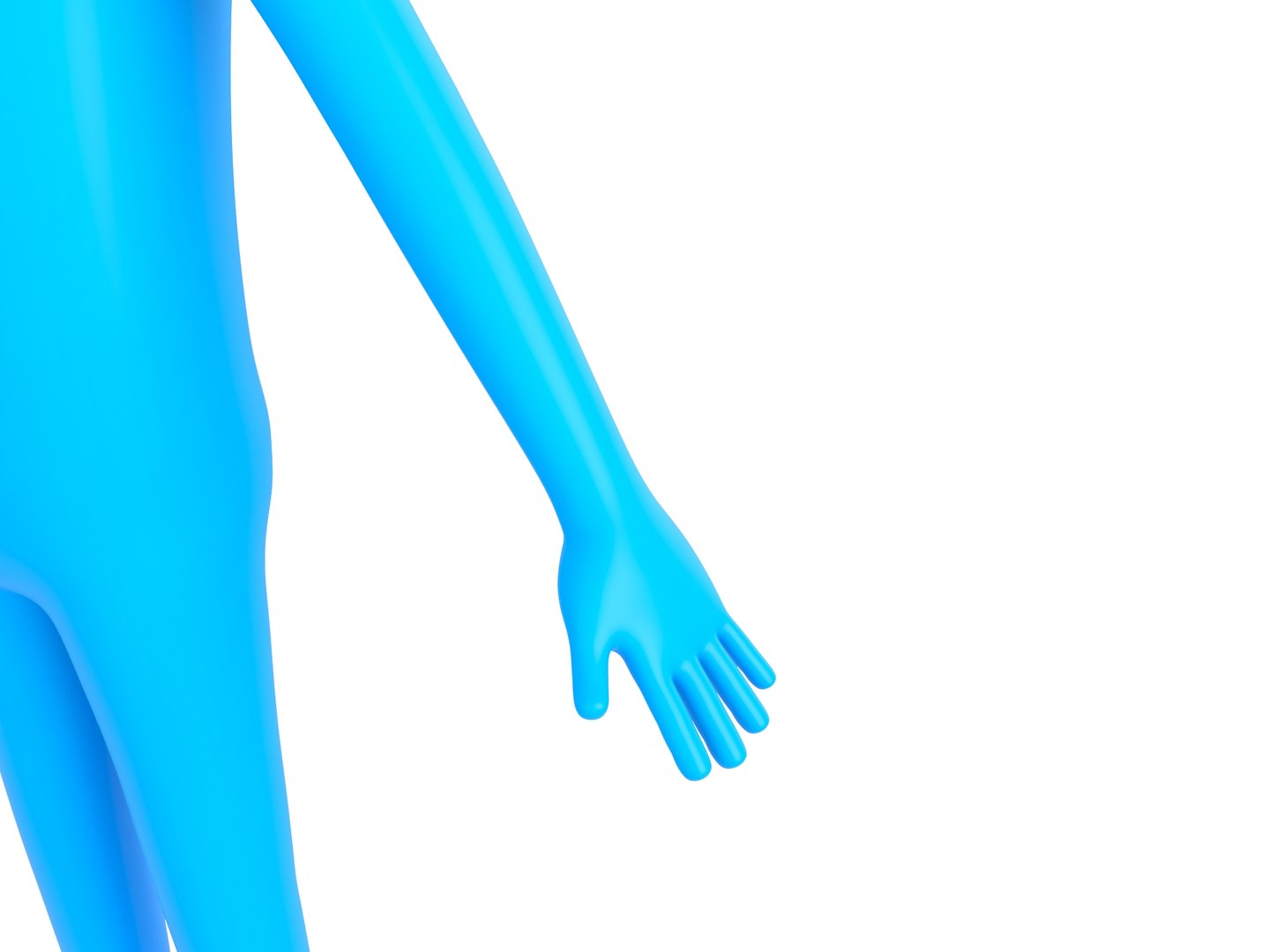 3D Character183 Rigged Blue Man model - TurboSquid 1907919