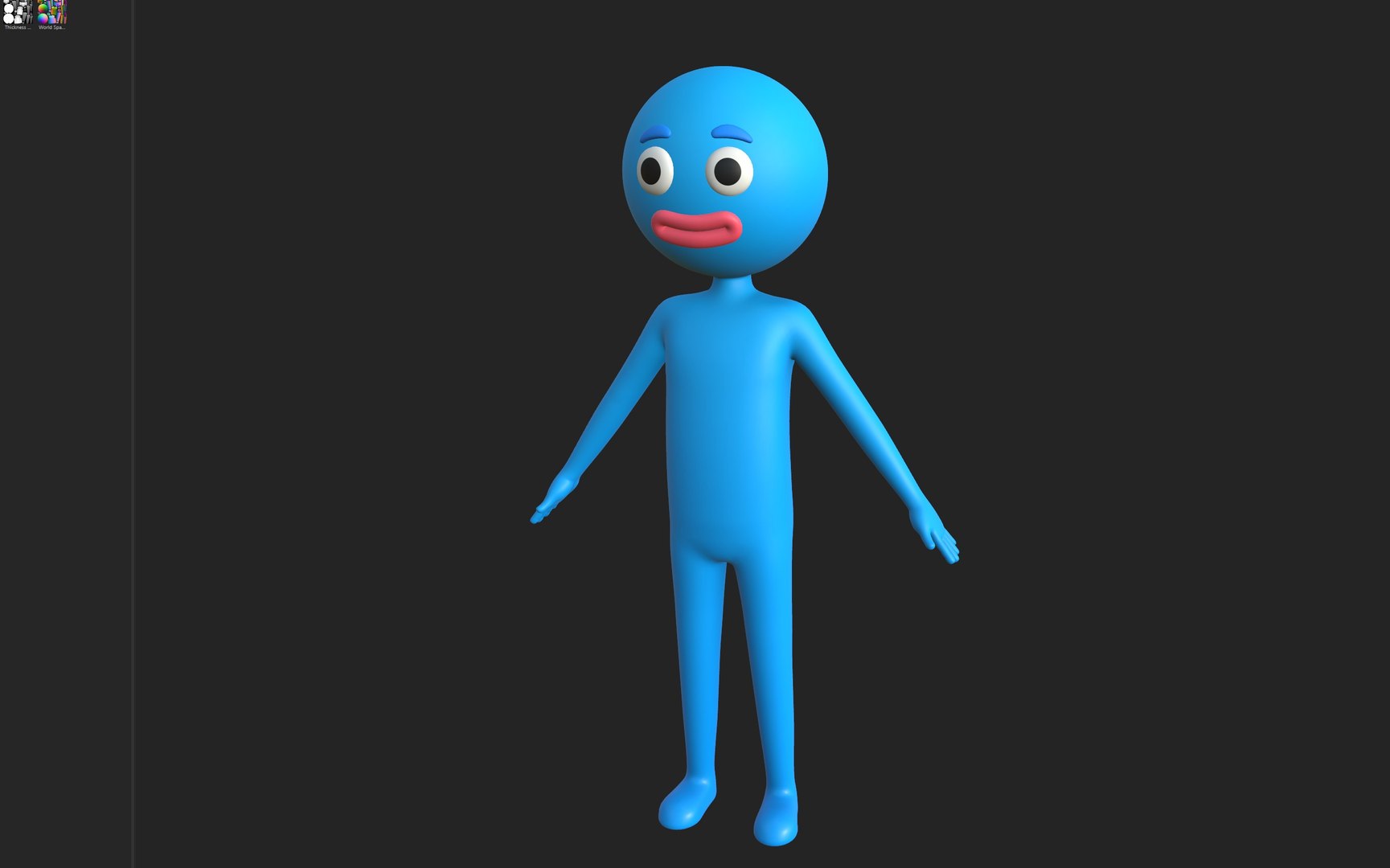 3D Character183 Rigged Blue Man model - TurboSquid 1907919