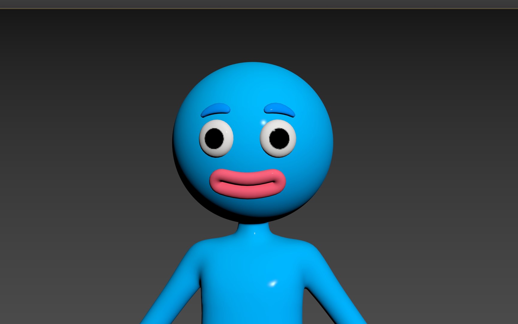 3D Character183 Rigged Blue Man model - TurboSquid 1907919