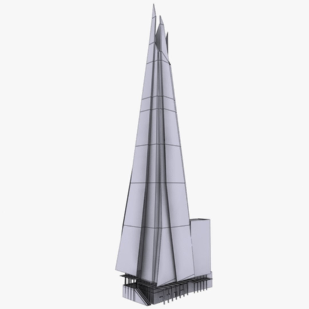 3d Shard Building Model
