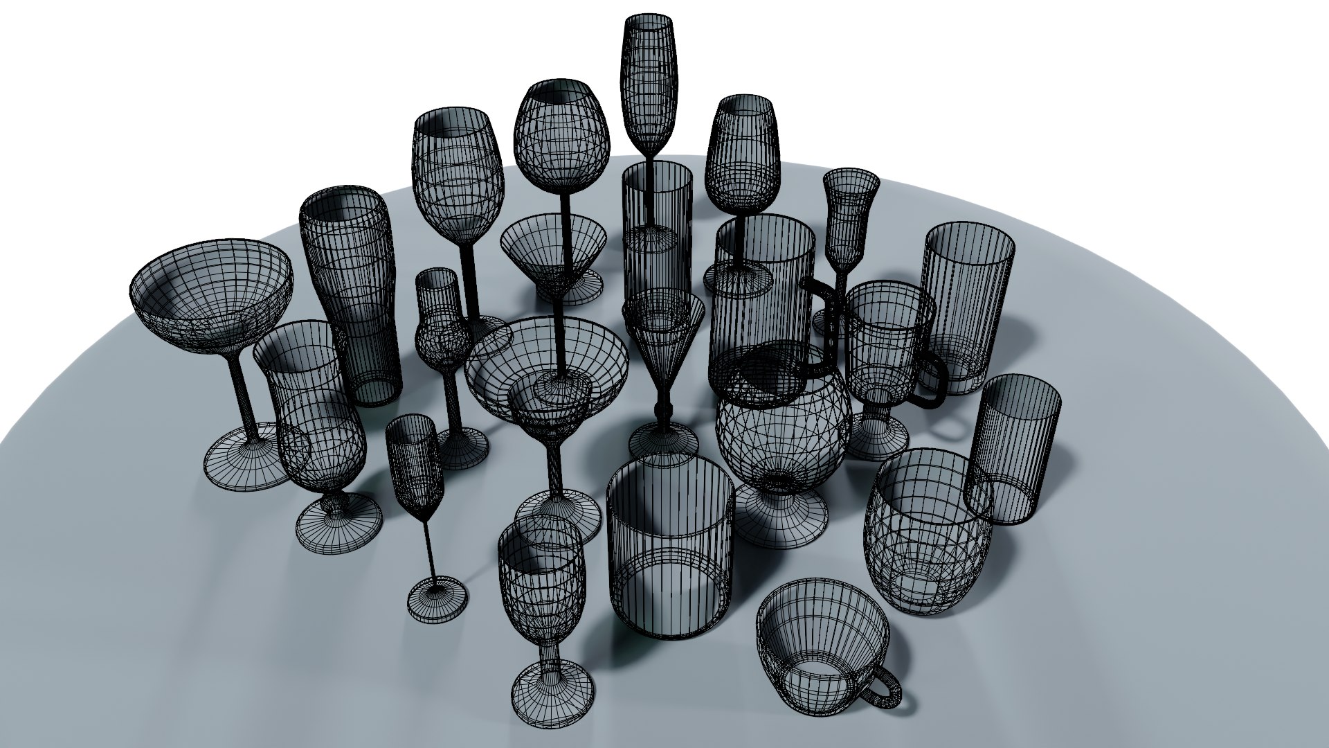 3D model Glass pack collection - TurboSquid 1956561