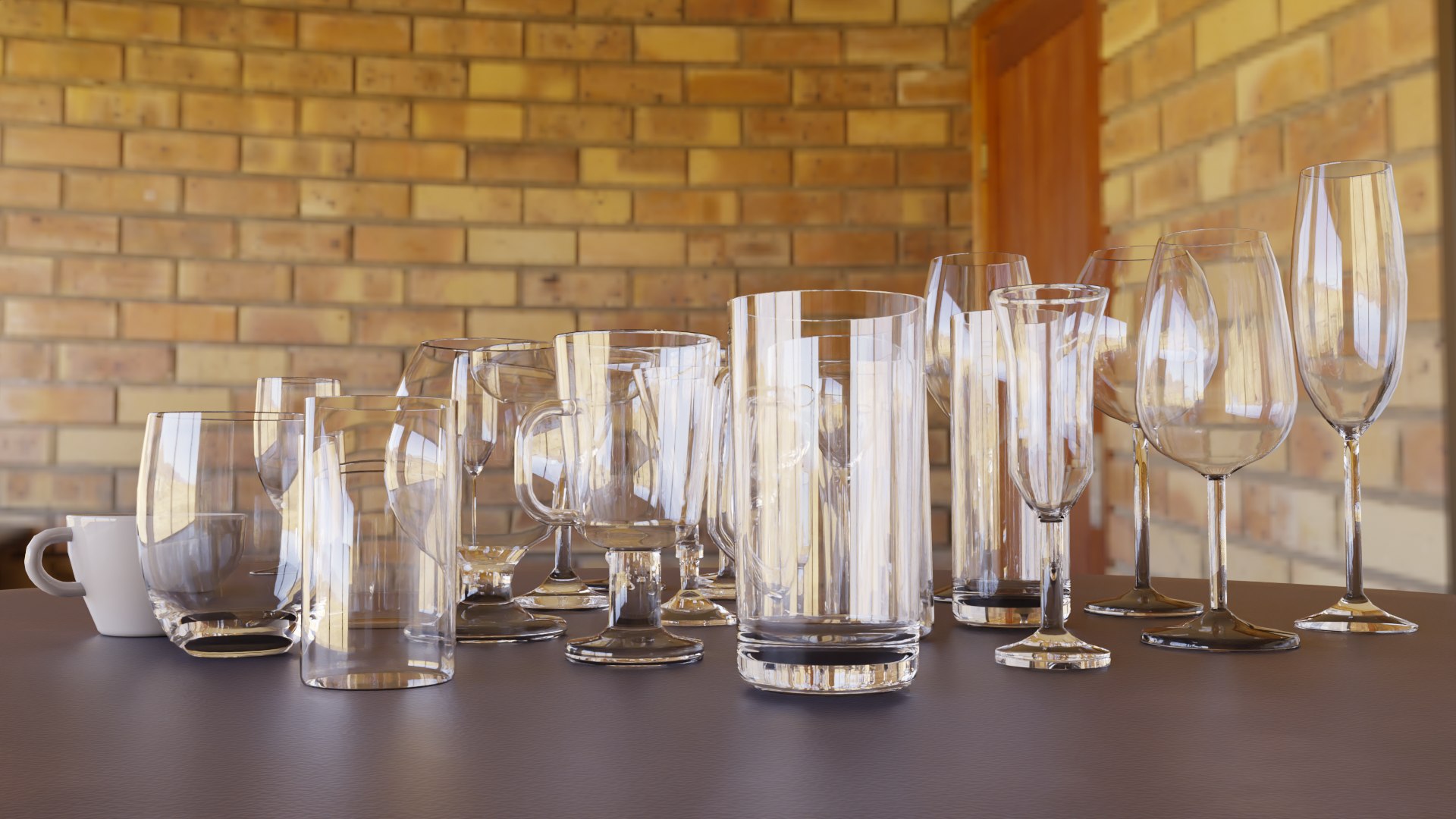 3D Model Glass Pack Collection - TurboSquid 1956561