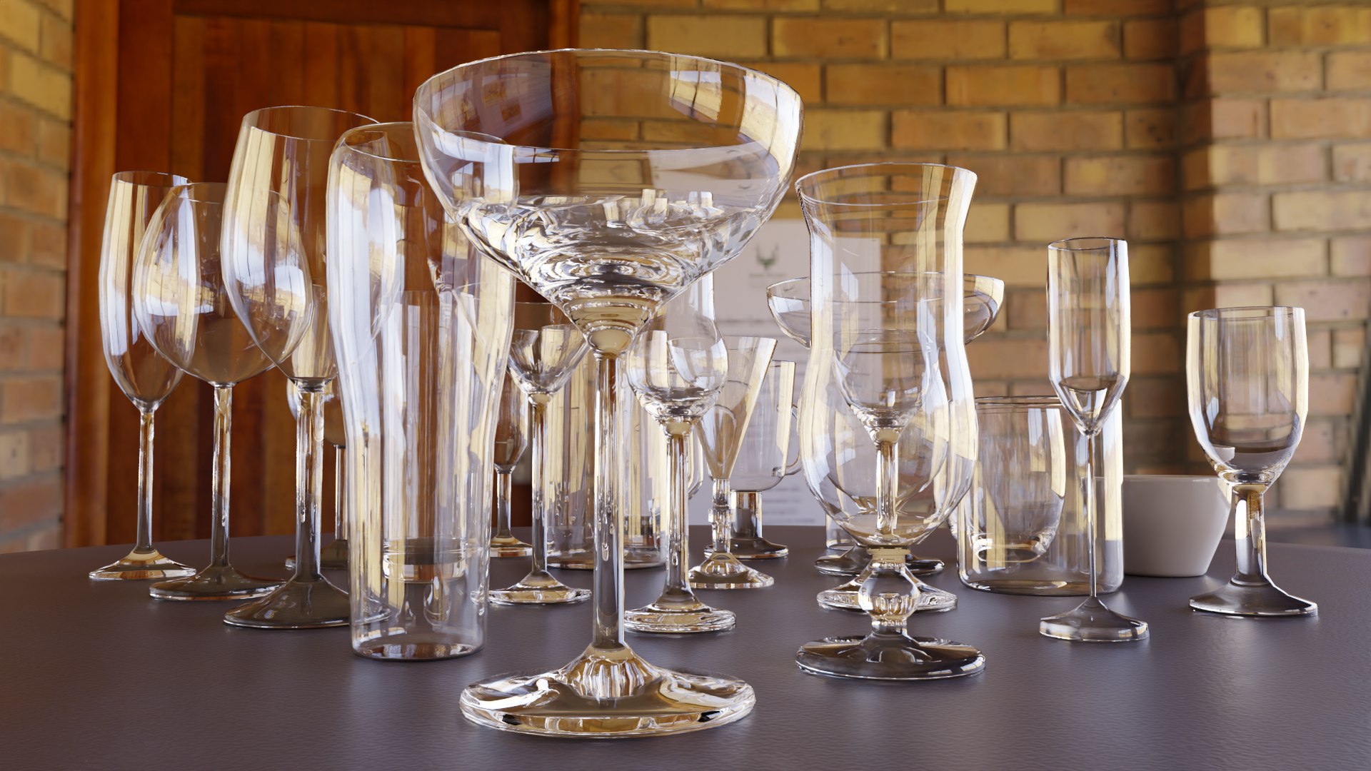 3D Model Glass Pack Collection - TurboSquid 1956561