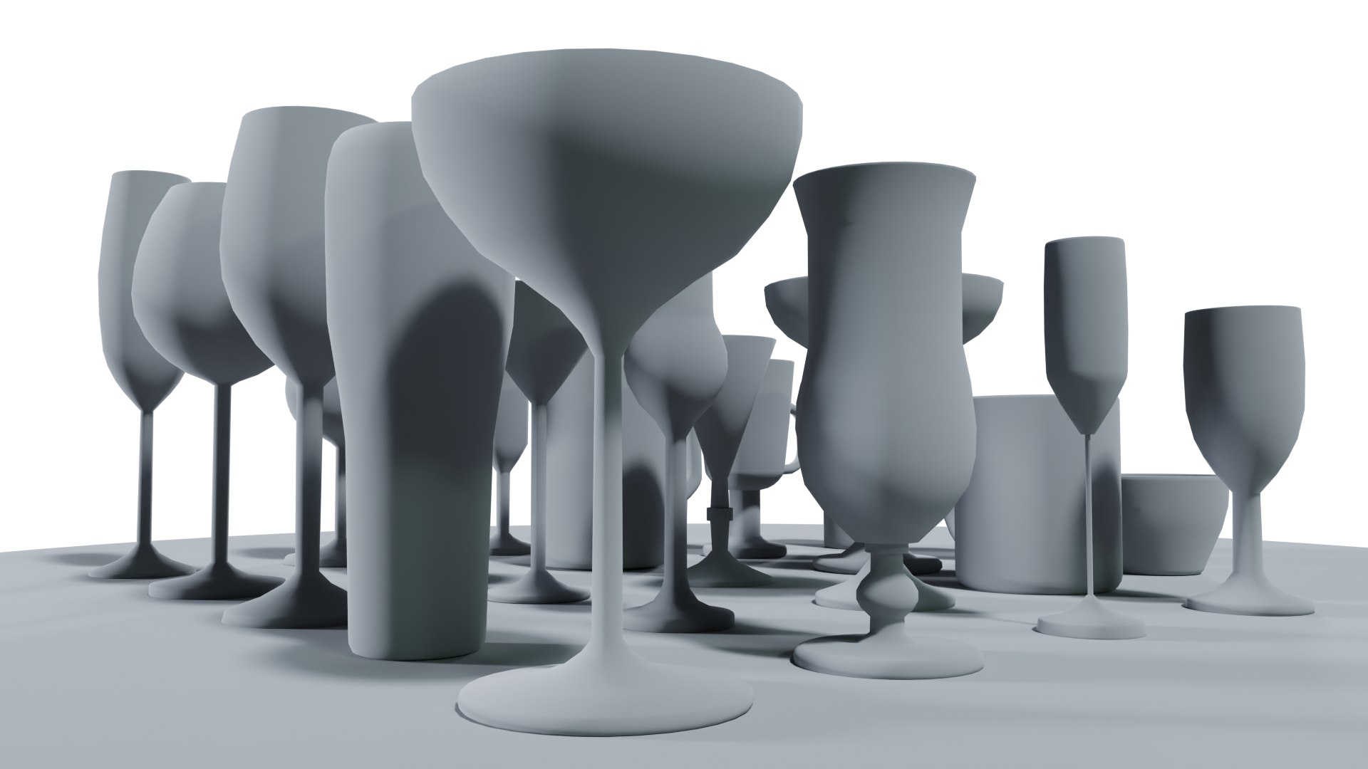 3D Model Glass Pack Collection - TurboSquid 1956561