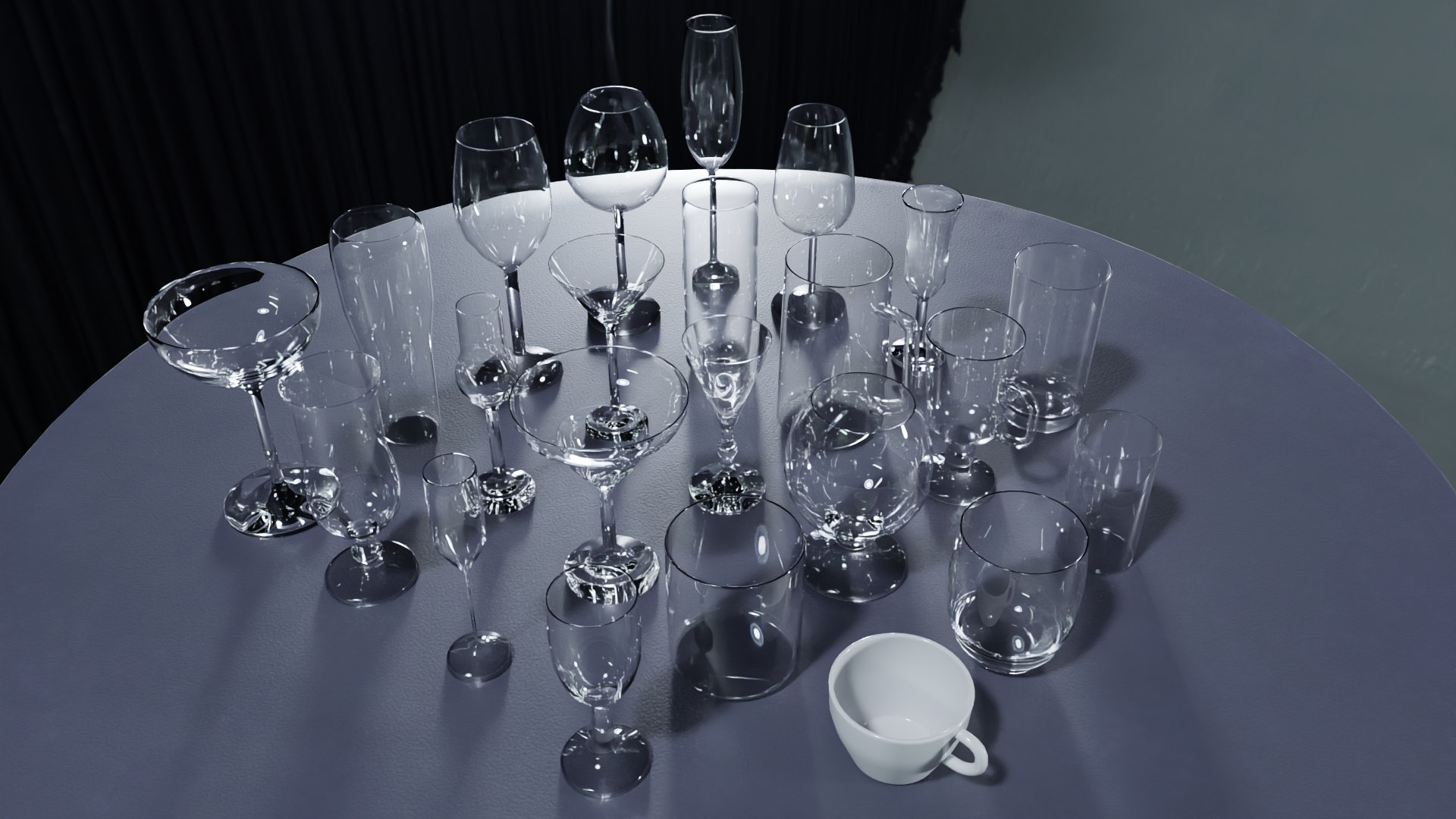 3D Model Glass Pack Collection - TurboSquid 1956561