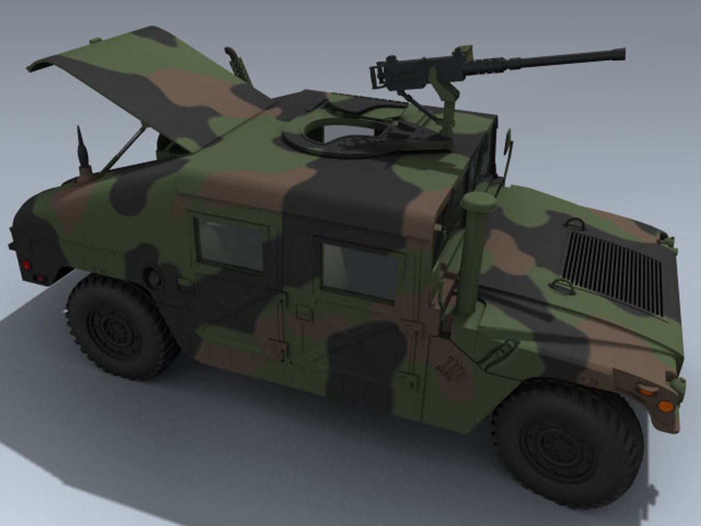 3d M1025 Hmmwv Nato Humvee Army Model