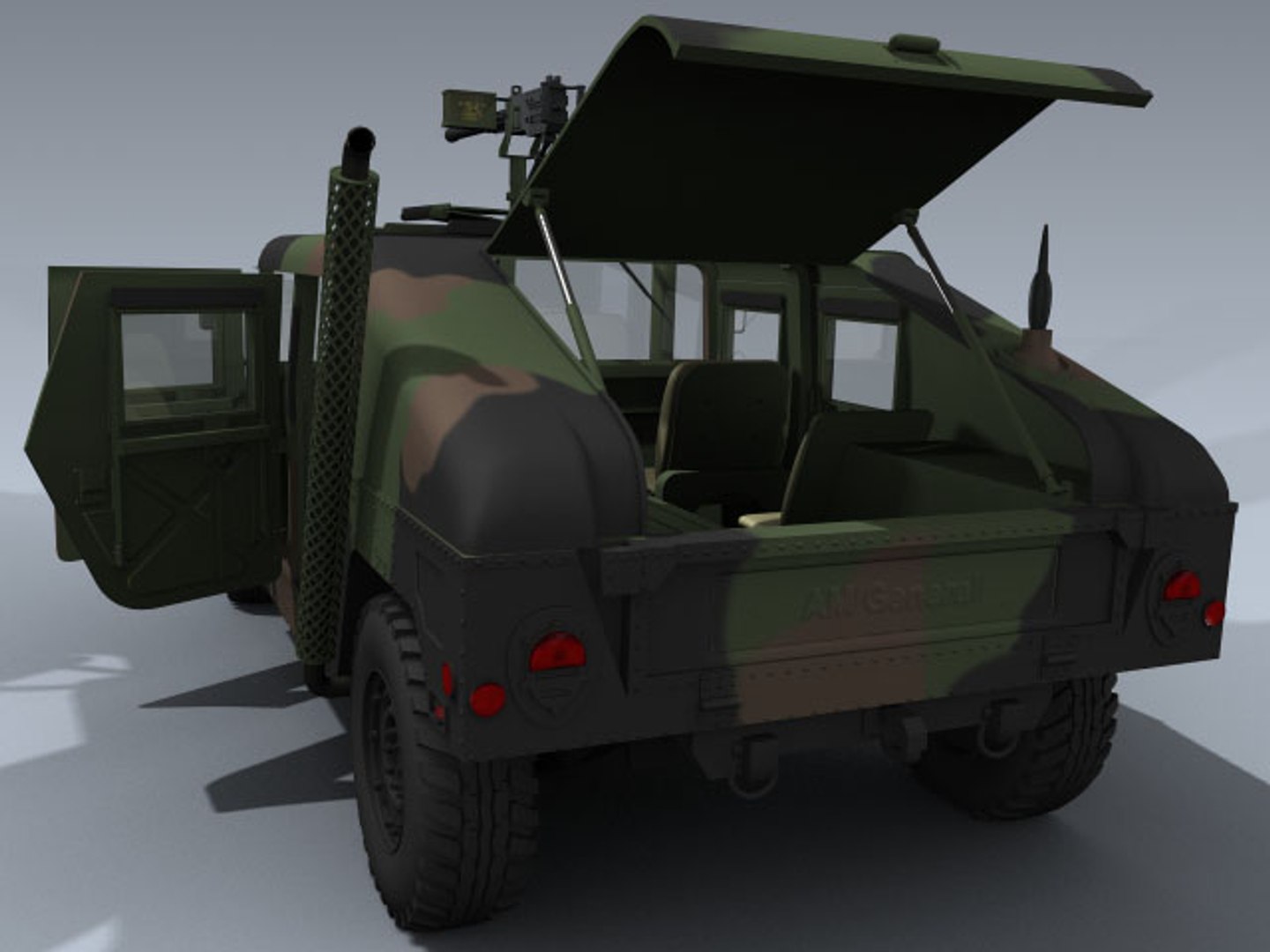 3d M1025 Hmmwv Nato Humvee Army Model