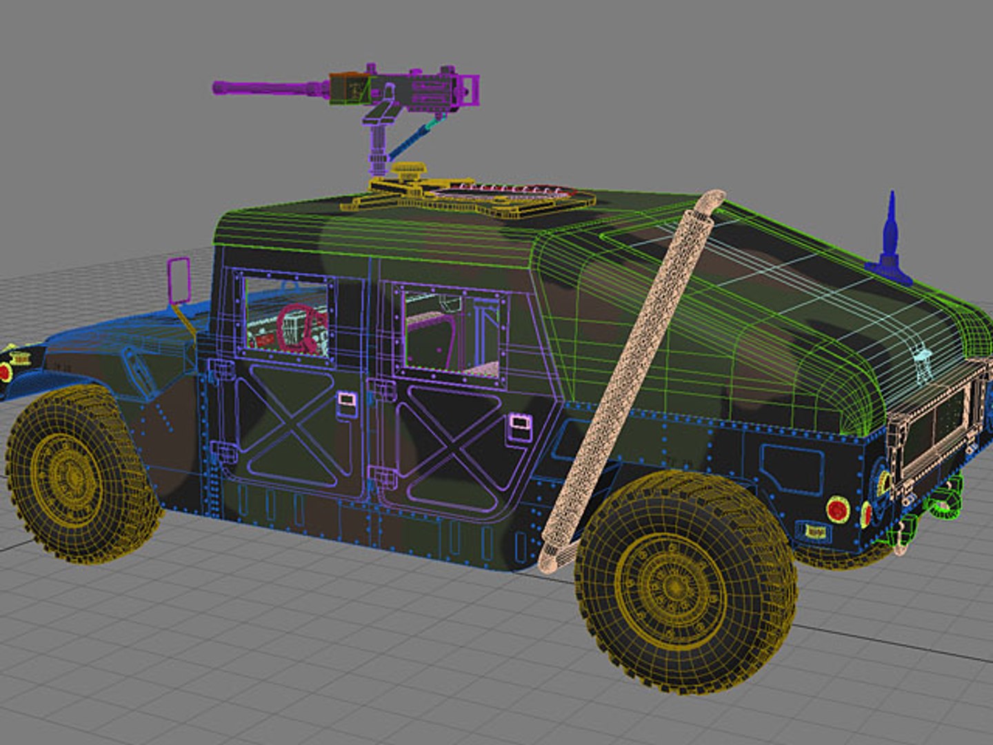 3d M1025 Hmmwv Nato Humvee Army Model