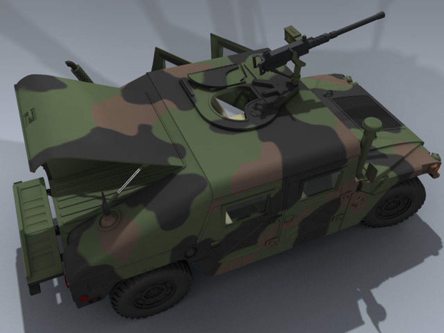 3d M1025 Hmmwv Nato Humvee Army Model