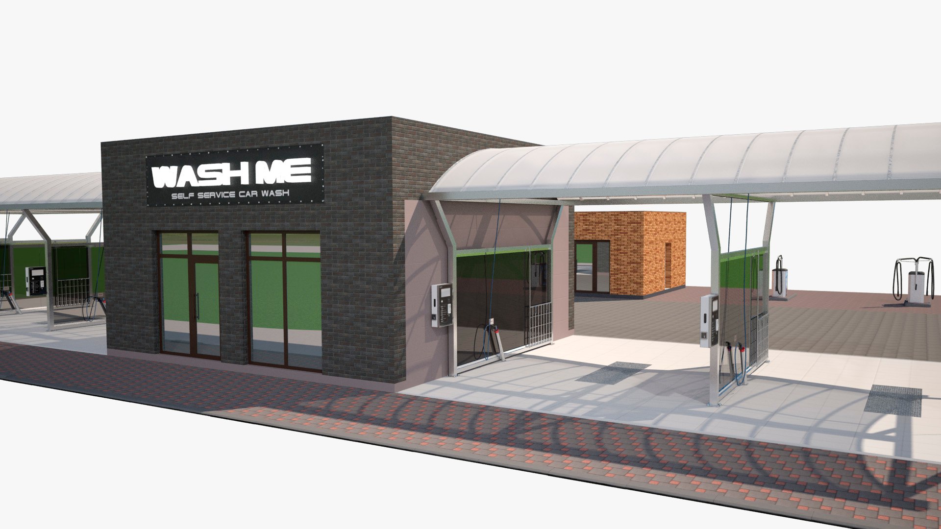 Self-Service Car Wash 3D Model - TurboSquid 2007241