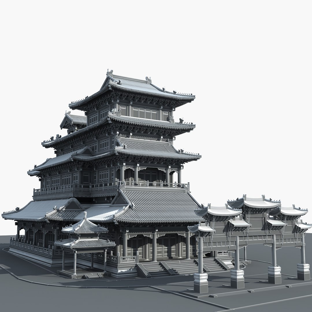 Chinese Ancient Architecture 5 3D Model - TurboSquid 2057361