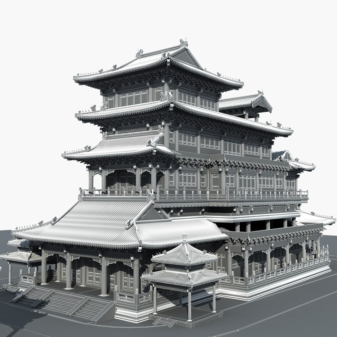 Chinese Ancient Architecture 5 3D Model - TurboSquid 2057361