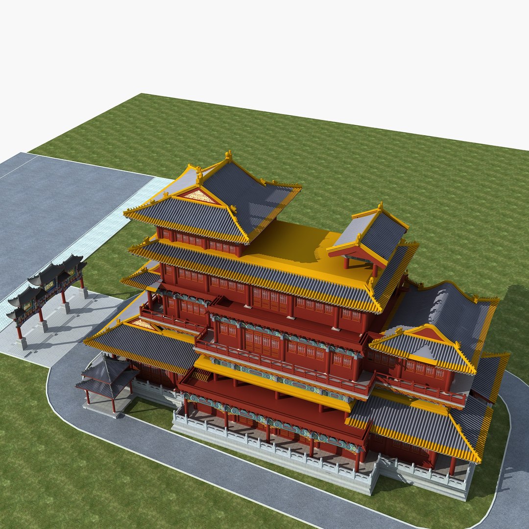 Chinese Ancient Architecture 5 3D Model - TurboSquid 2057361