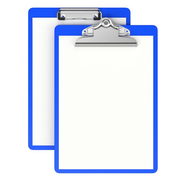 3d clipboard model