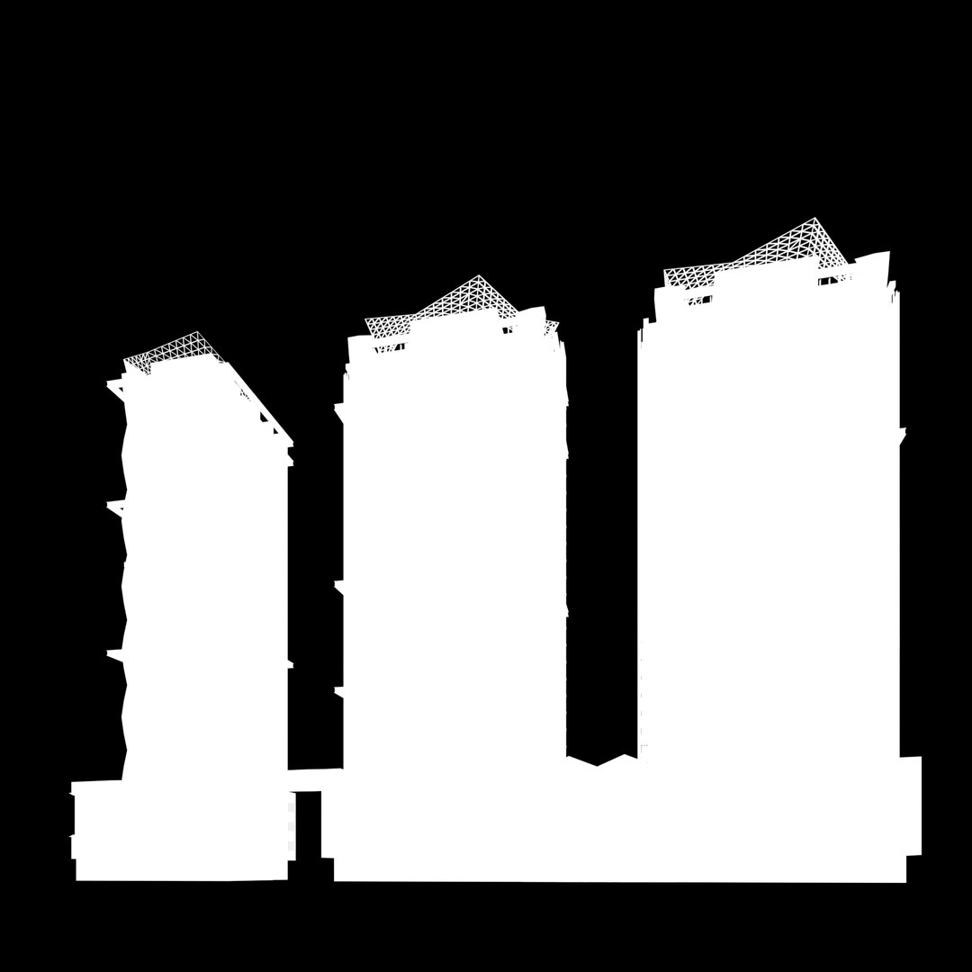 3D DIAMOND TOWERS TAIWAN TAIPEI Model - TurboSquid 1943415